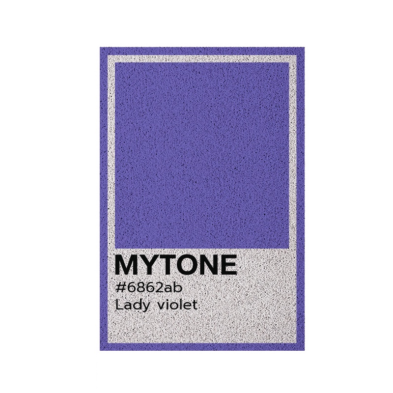 [MT01-00000075] พรมเช็ดเท้า พรมดักฝุ่น ลาย Lady Violet ขนาด 40x60 ซม (My Tone Collection ...