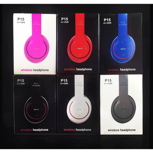 หูฟัง bluetooth wireless รุ่น P15 ตัวใหญ่ | Shopee Thailand