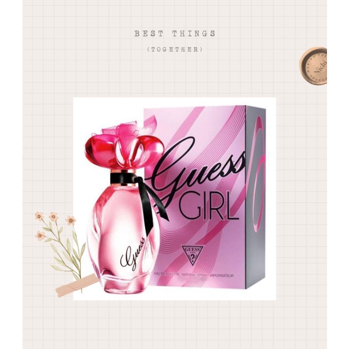 น้ำหอม Guess Girl Edt Spray Perfume For Women 100 Ml Shopee Thailand