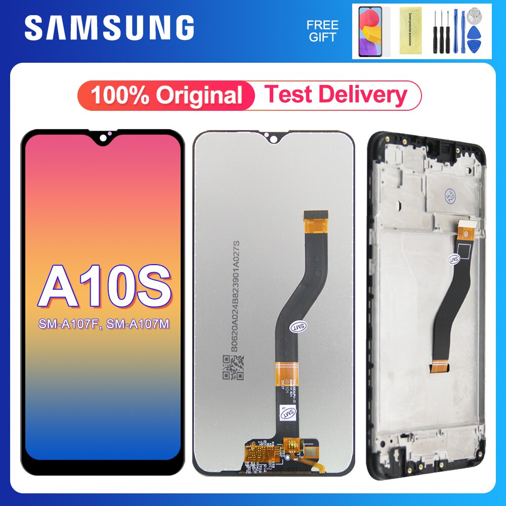 6.2"อะไหล่หน้าจอสัมผัส LCD แบบเปลี่ยน สําหรับ Samsung galaxy A10s SM ...