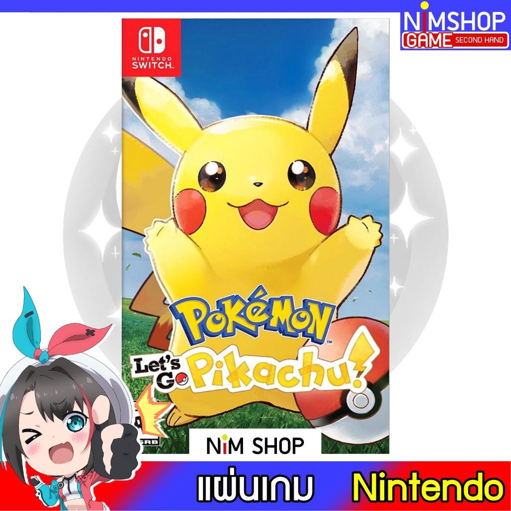 (มือ2) Nintendo Switch : Pokemon Let's Go Pikachu แผ่นเกม มือหนึ่ง มือสอง สภาพดี | Shopee Thailand