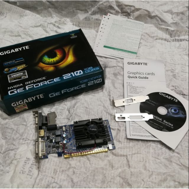 [มือสอง] การ์ดจอ Nvidia Geforce 210 Gigabyte 1GB DDR3 | Shopee Thailand