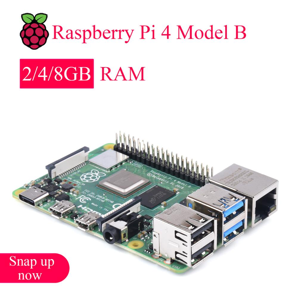 Original Raspberry Pi 4 รุ ่ น B Development Board ชุด RAM 2G 4G 8G 4 ...