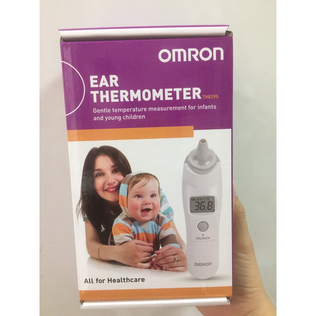 Omron Ear Thermometer เครื่องวัดอุณหภูมิอินฟราเรดทางหู รุ่น TH839S ...