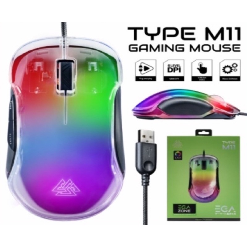 EGA TYPE M11 GAMING MOUSE | Shopee Thailand