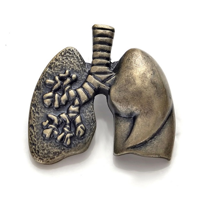 Lung pin รุ่น Antique เข็มกลัดปอด Medical gift | Shopee Thailand