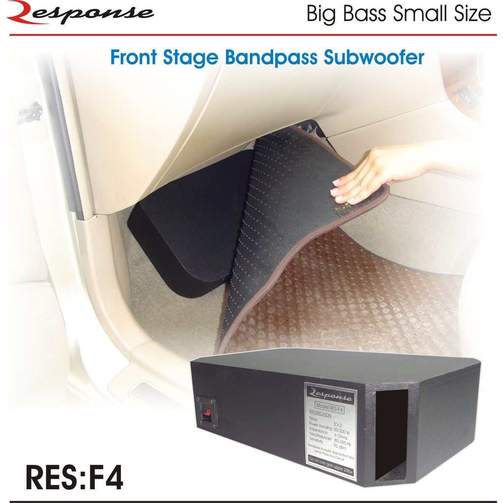 Response(RES:F4) Acoustic Bandpass Subwoofer 5.25"x2 ซับบ็อกขนาดเล็ก ...