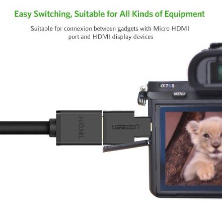UGREEN 20106 Micro HD to HD Female Adapter หัวแปลงสัญญาณภาพ ใช้ต่อ ...