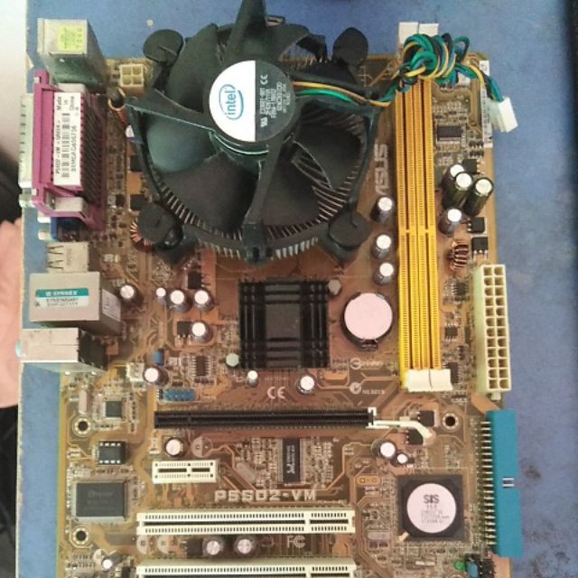 แมนบรอดพร้อมcpu ซิ้งระบายความร้อน ddr2 cpu c2 2.00 สภาพ 90% มือสอง ใช้ ...