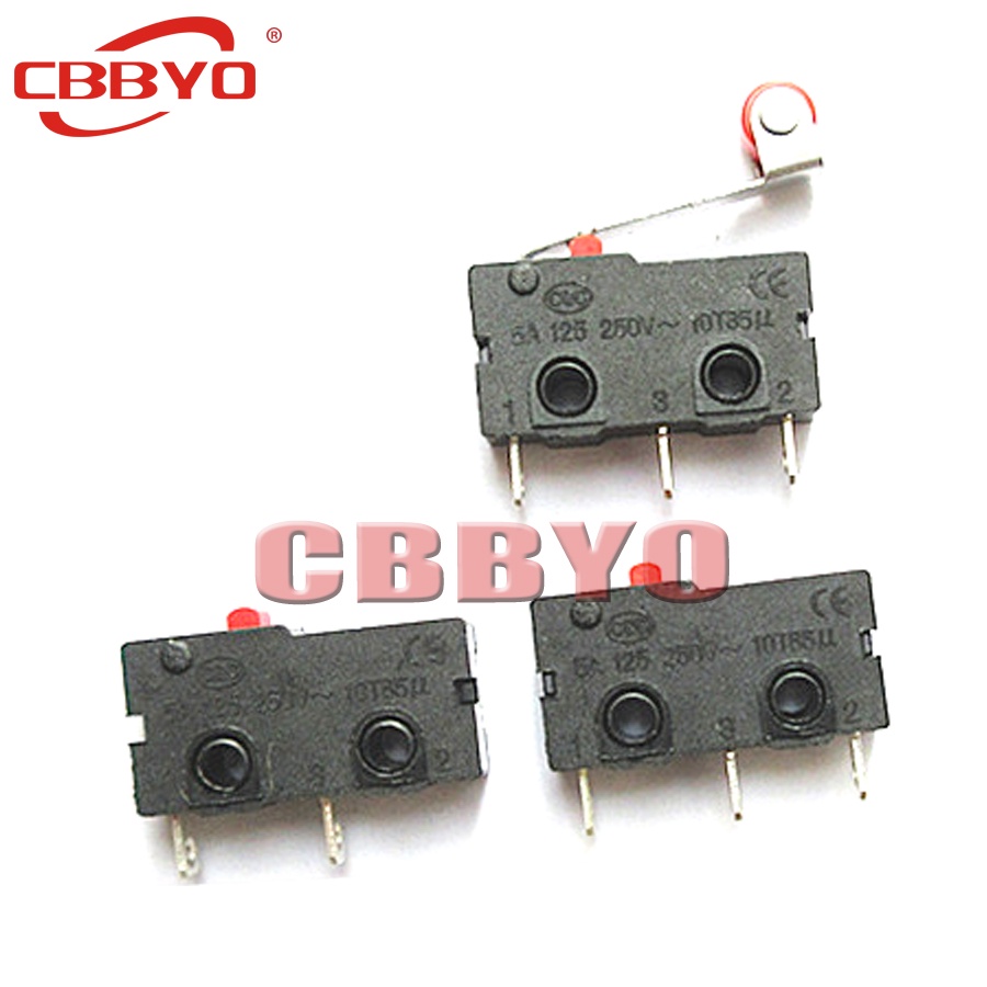 10pcs Micro Switch 3Pin NO/NC Mini Limit Switch 5A 250VAC KW11-3Z ...