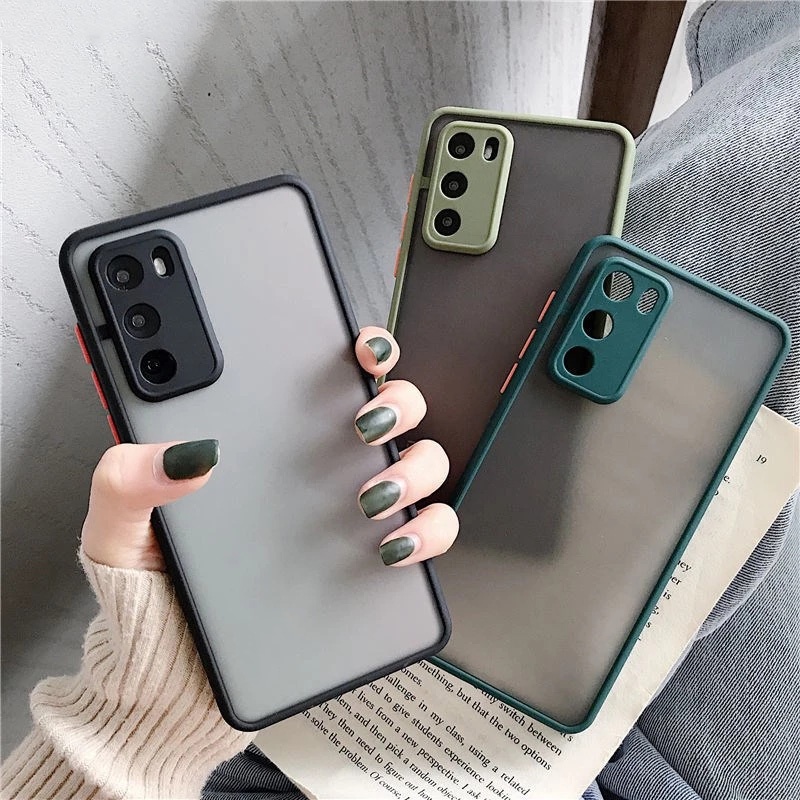 เคสผิวด้าน เคสขอบสีกันกระแทก Huawei P40 P30 P20 Pro | Shopee Thailand