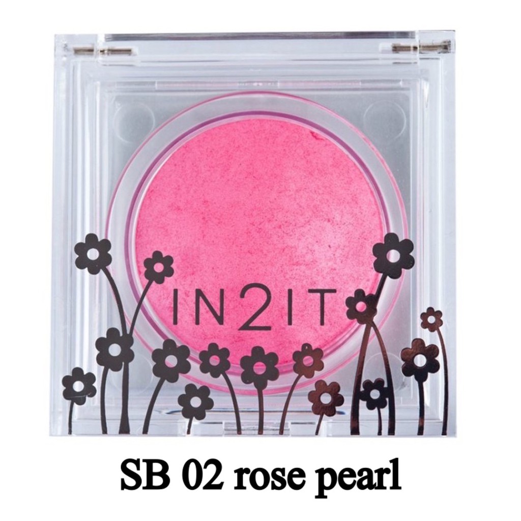 ถูก/แท้ IN2IT Sheer Shimmer Blush SB02 (rose pearl) อินทูอิท เชียร์ ชิม ...