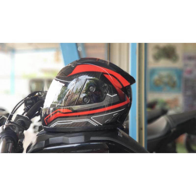 หมวกกันน็อค space crown รุ่น fighter #หมวกกันน็อค | Shopee Thailand