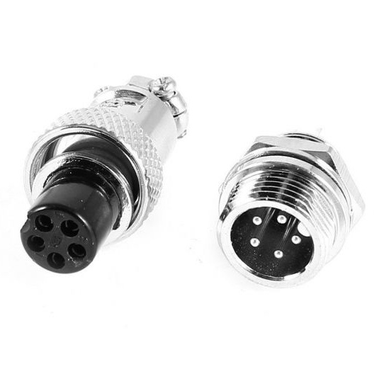 GX12 2p 4p 5p Aviation Circular Connector Male Plug & Female Socket ...