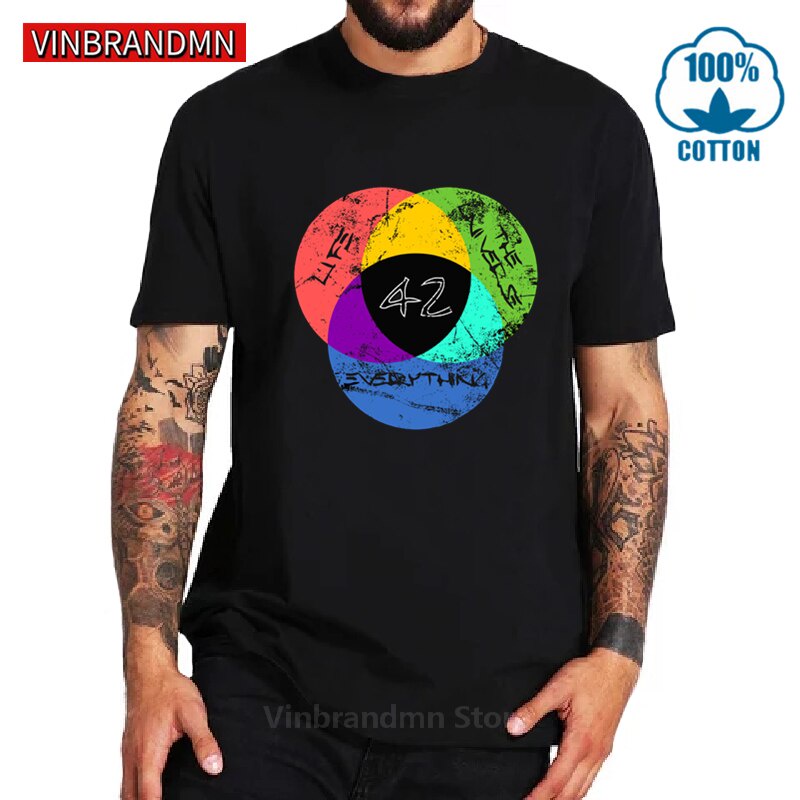 ผ้าฝ้ายแท้ พิมพ์ลาย Life Universe The Answer 42 To Everything Don'T ...