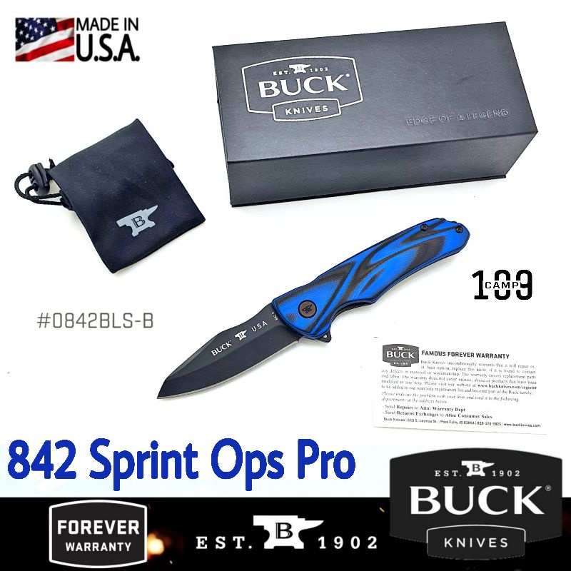 มีด Buck Sprint OPS Pro ใบมีด S30V เครือบ Cerakote® Graphite สีดำ ด้าม ...