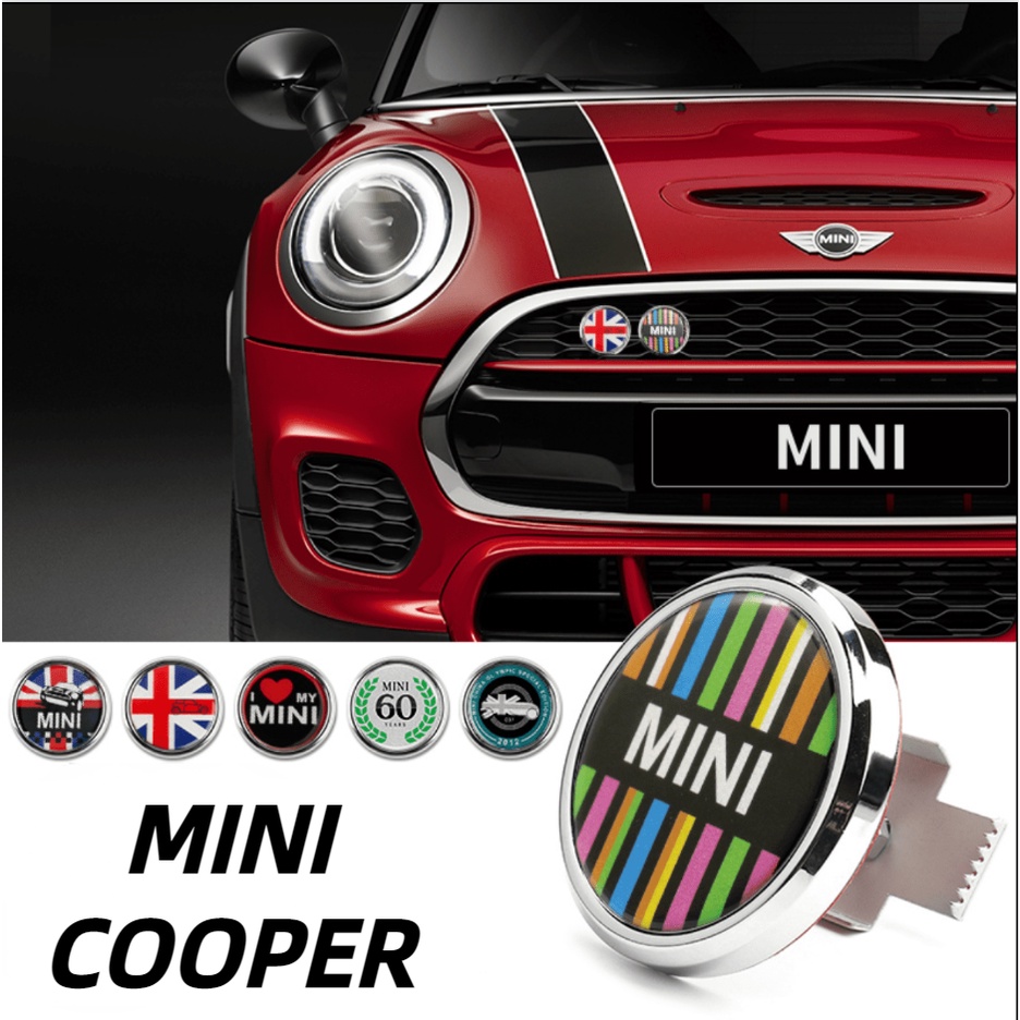 Suitable for MINI cooper hood mesh standard metal modified car logo ...