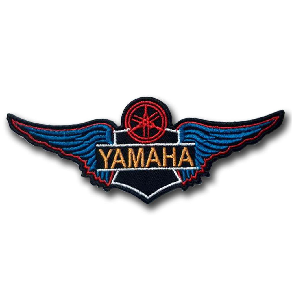 ตัวรีดติดเสื้อ อาร์มติดเสื้อ โลโก้ ตรา ยี่ห้อ มอเตอร์ไซค์ Yamaha Patch ยามาฮฺ่า สำหรับตกแต่ง ...