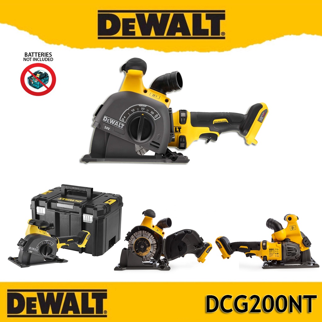 DeWALT เครื่องกรีดร่องคอนกรีต รุ่น DCG200NT-XJ กรีดร่องพนัง DCG200NT ...