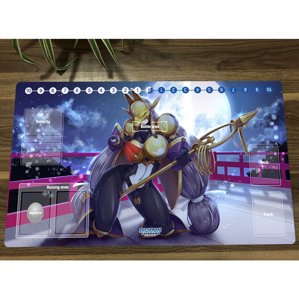 Anime Digimon Duel Playmat Sakuyamon Trading Card Game Mat DTCG CCG Mat ...