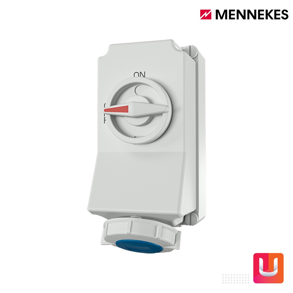 MENNEKES รหัส 5793A ปลั๊กตัวเมียติดผนัง CEE พร้อมสวิตช์ DUO-Interlock ...