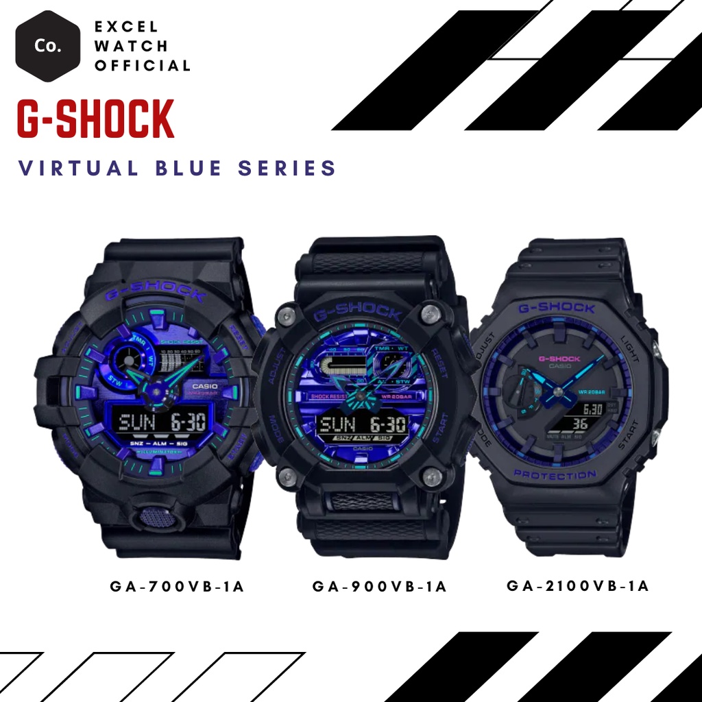 [ Excel Watch ] G-SHOCK GA-700VB-1A GA-900VB-1A GA-2100VB-1A VIRTUAL ...