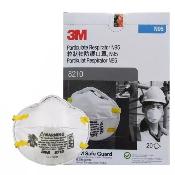 3M หน้ากากกันฝุ่นละออง PM2.5 8210 N95 (20 ชิ้น/กล่อง) | Shopee Thailand