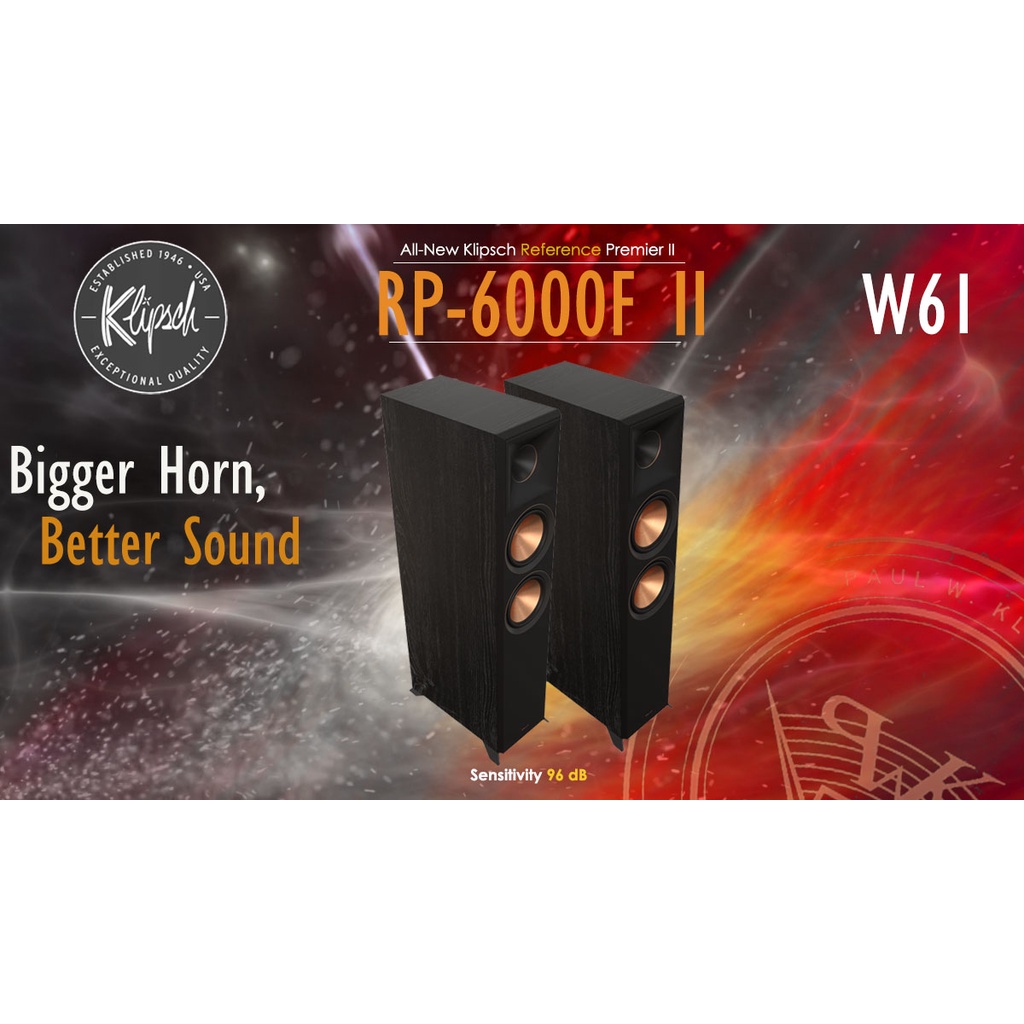 Klipsch RP-6000F II - FloorStanding Speaker | Shopee Thailand
