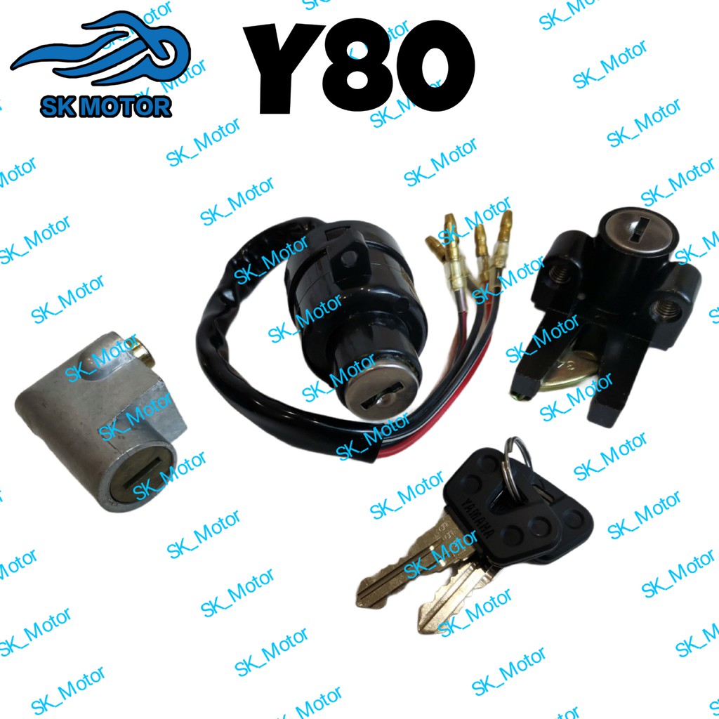 สวิตช์หลักจุดระเบิด Yamaha Y80 / สวิตช์ครบชุด / ชุดกุญแจ / Suis Kunci | Shopee Thailand