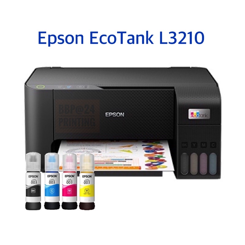 Printer Epson L3210 EcoTank หมึกแท้ หมึกพรีเมียม เครื่องเปล่า กดสั่งได้เลยครับ | Shopee Thailand