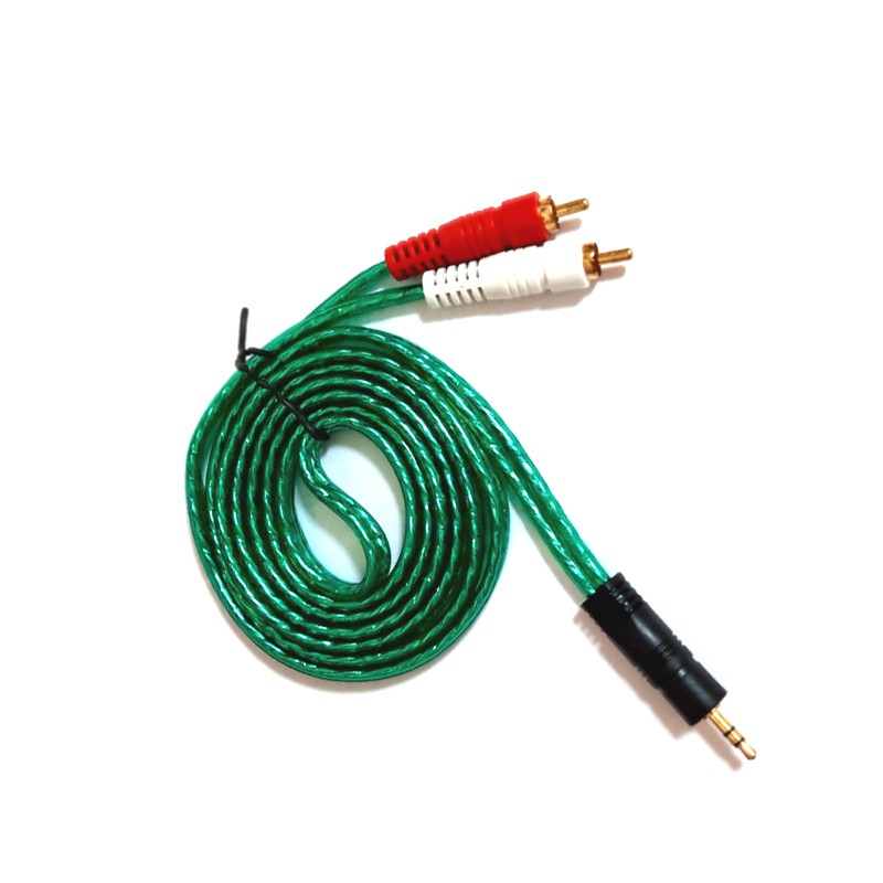 สายสัญญาณเสียง 2 RCA -1TR ST หัวทอง ยาว 1.5เมตร 1 ST ออก 2 RCA สาย ...