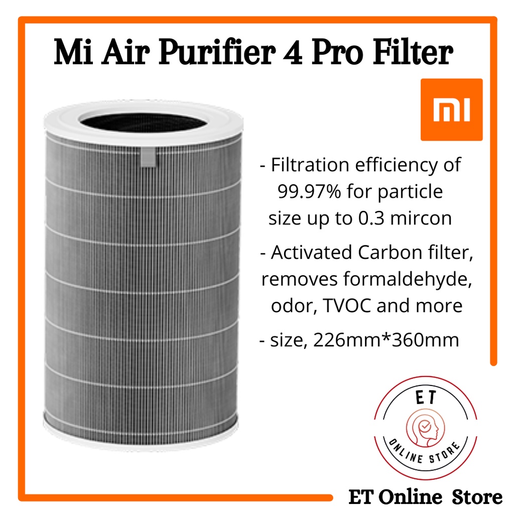 เครื่องฟอกอากาศ Xiaomi Mi Smart 4 Pro Filter เวอร์ชั่นสากล | Shopee ...