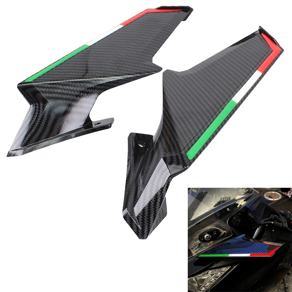 Motorcycle Wind Wing Flow Front Fairing Side Spoiler Winglets For ...