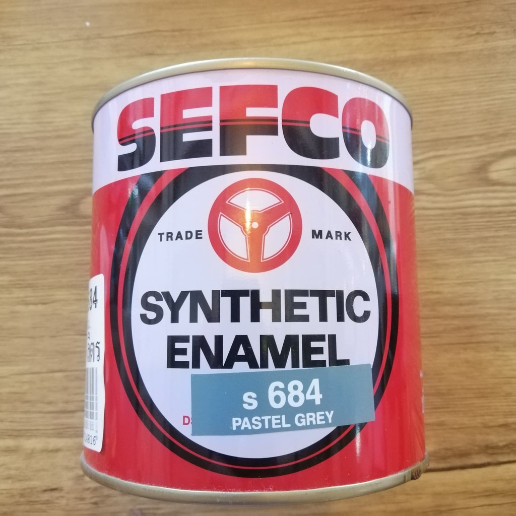 สีน้ำมันสีเทา(เทาประตูม้วน) S684 ขนาด0.85 ลิตร (1/4) SEFCO ใช้ทา เหล็ก ไม้ | Shopee Thailand