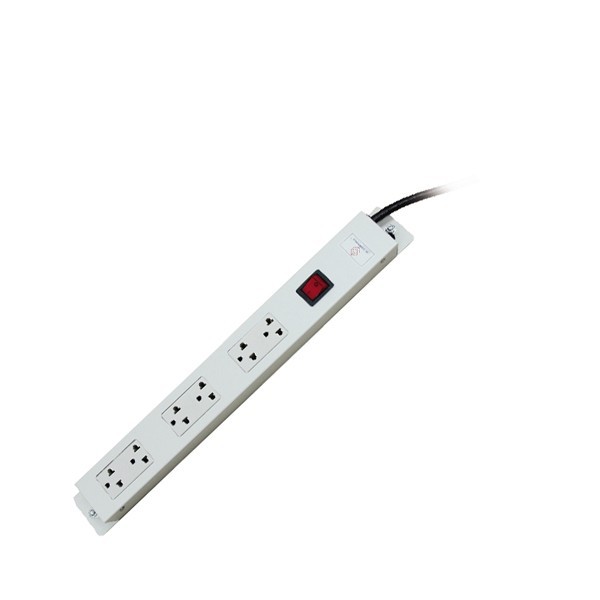 G7-00006: 19” GERMANY AC POWER DISTRIBUTION 6 Universal Outlet w/Cable ...