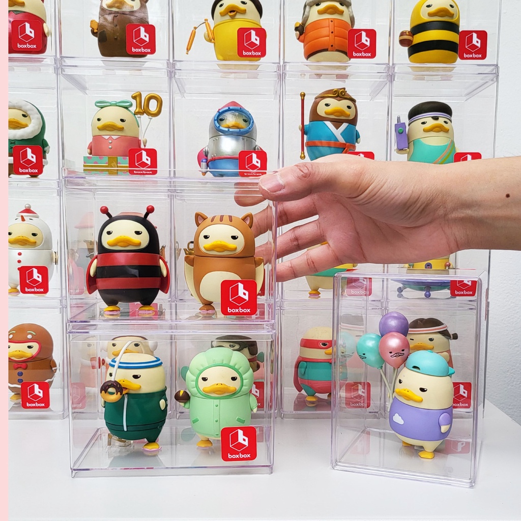 boxbox BB02021( 2 กล่อง) ขนาด 9 x 12.8 x 9.75 ซม. กล่องพลาสติกใสอเนกประสงค์รุ่น Slim เก็บโมเดล ...