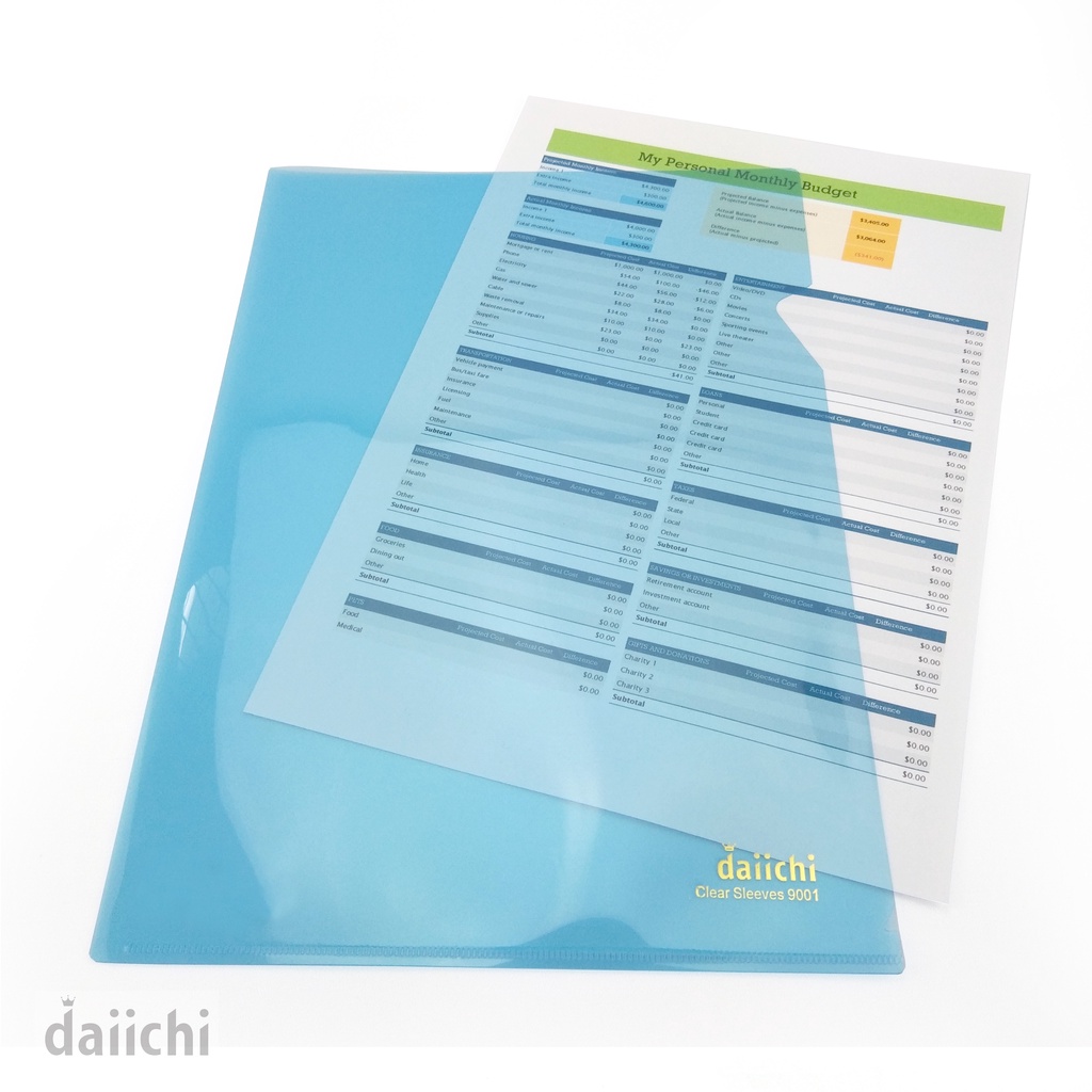 Daiichi - Map L Map Folder Clear Sleeves Classic (DCS) | Shopee Thailand