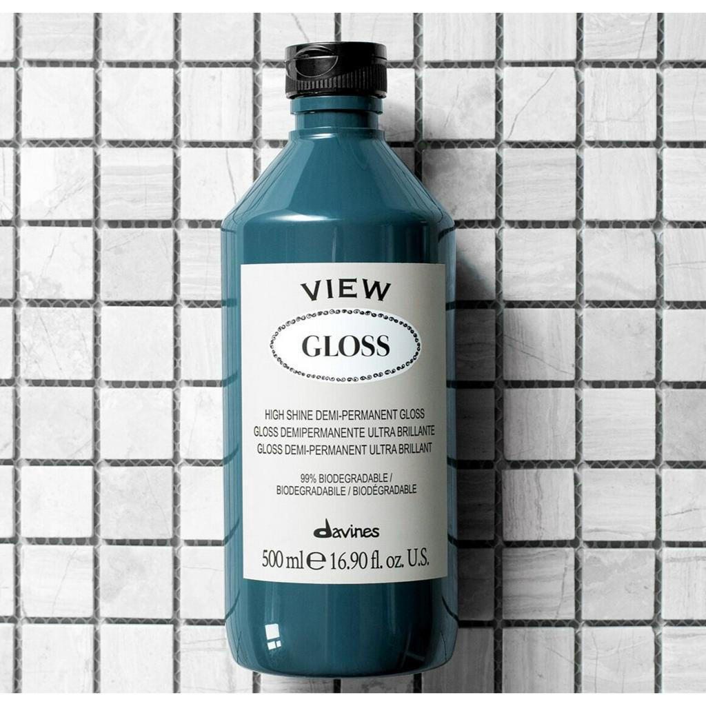 Davines View Gloss 500ml / Davines activator 900 ml สีเคลือบเงาสำหรับ ...