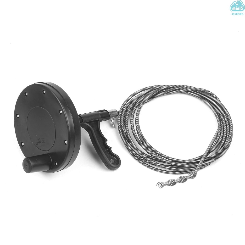 MC Cable Auger Plumber's Snake Flexible Steel Cable with Spool Hand ...