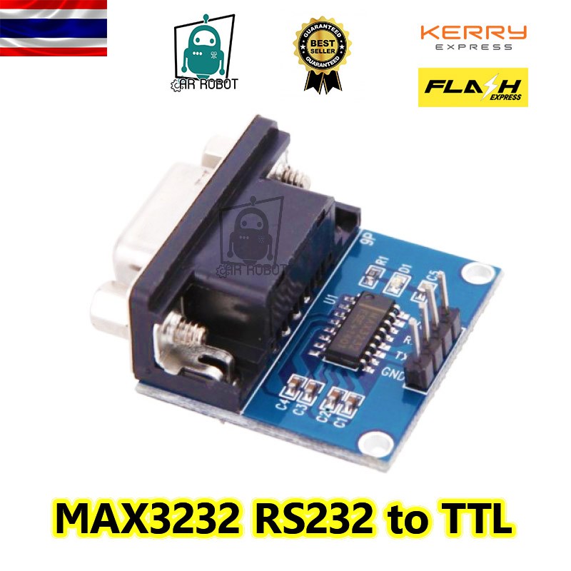 MAX3232 RS232 to TTL Serial Port Converter Module DB9 Connector MAX232 | Shopee Thailand