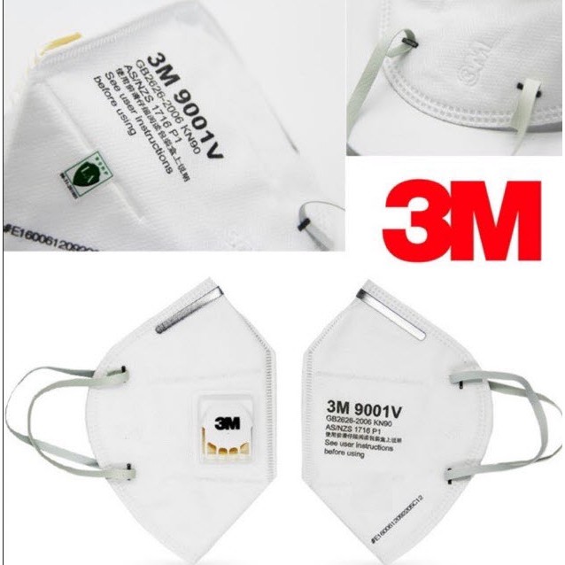 หน้ากาก 3M 9001 มาตรฐาน N90 ป้องกันฝุ่นละออง PM 2.5 (สินค้าพร้อมส่งไม่ ...