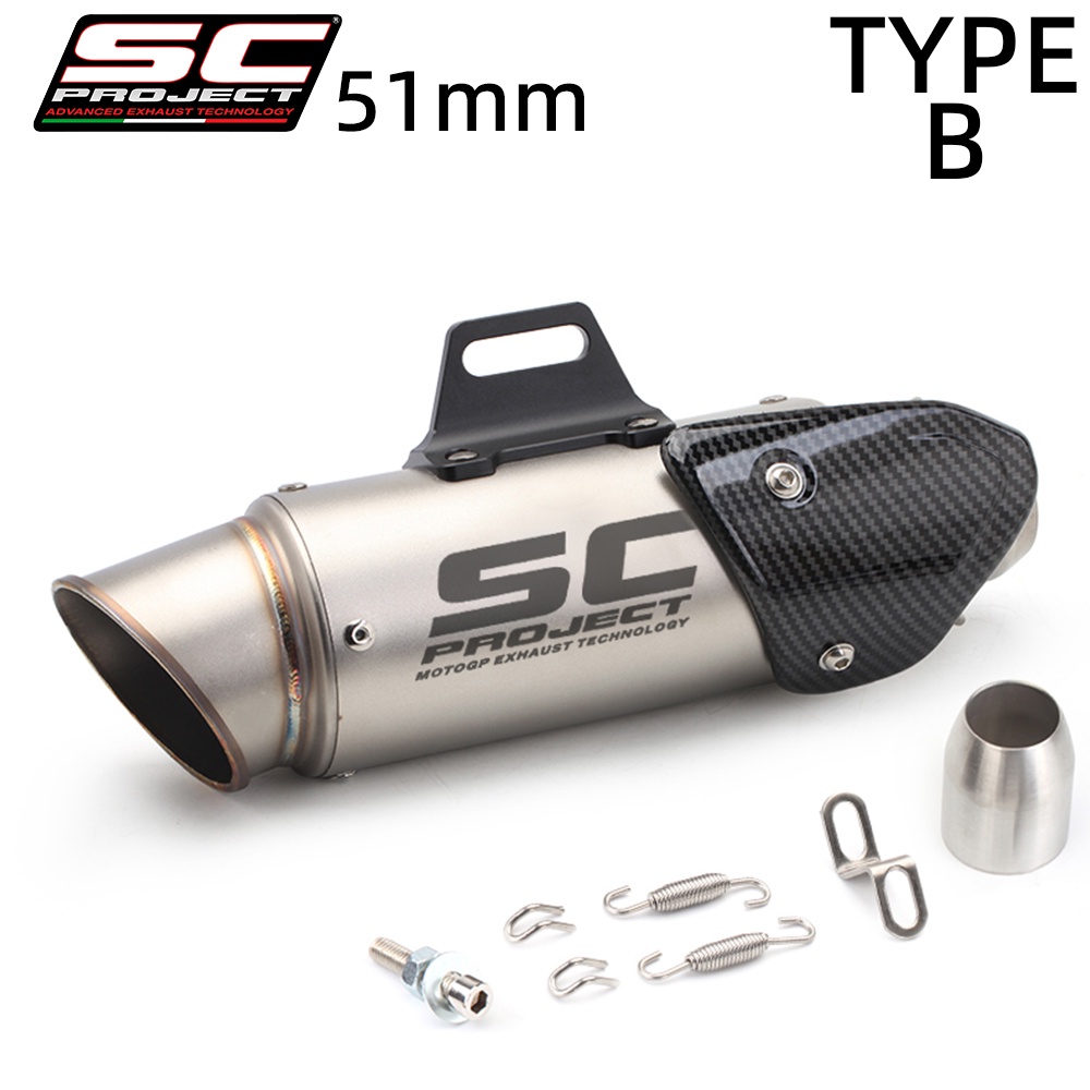 SC Project Muffler Full Exhaust System Muffler General Motorcycle ...