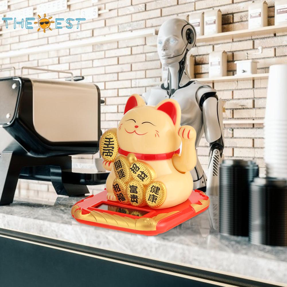 THEBEST Chinese Lucky Cat Wealth Waving Shaking Hand Fortune Welcome ...