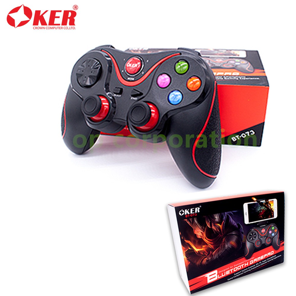 OKER จอยเกมส์ JoyStic Bluetooth Gamepad รุ่น BT-073 | Shopee Thailand