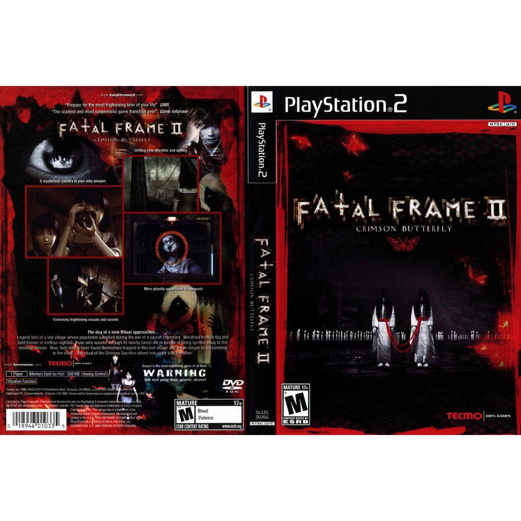 แผ่นเกมส์[PlayStation2] Fatal Frame II - Crimson Butterfly (USA ...