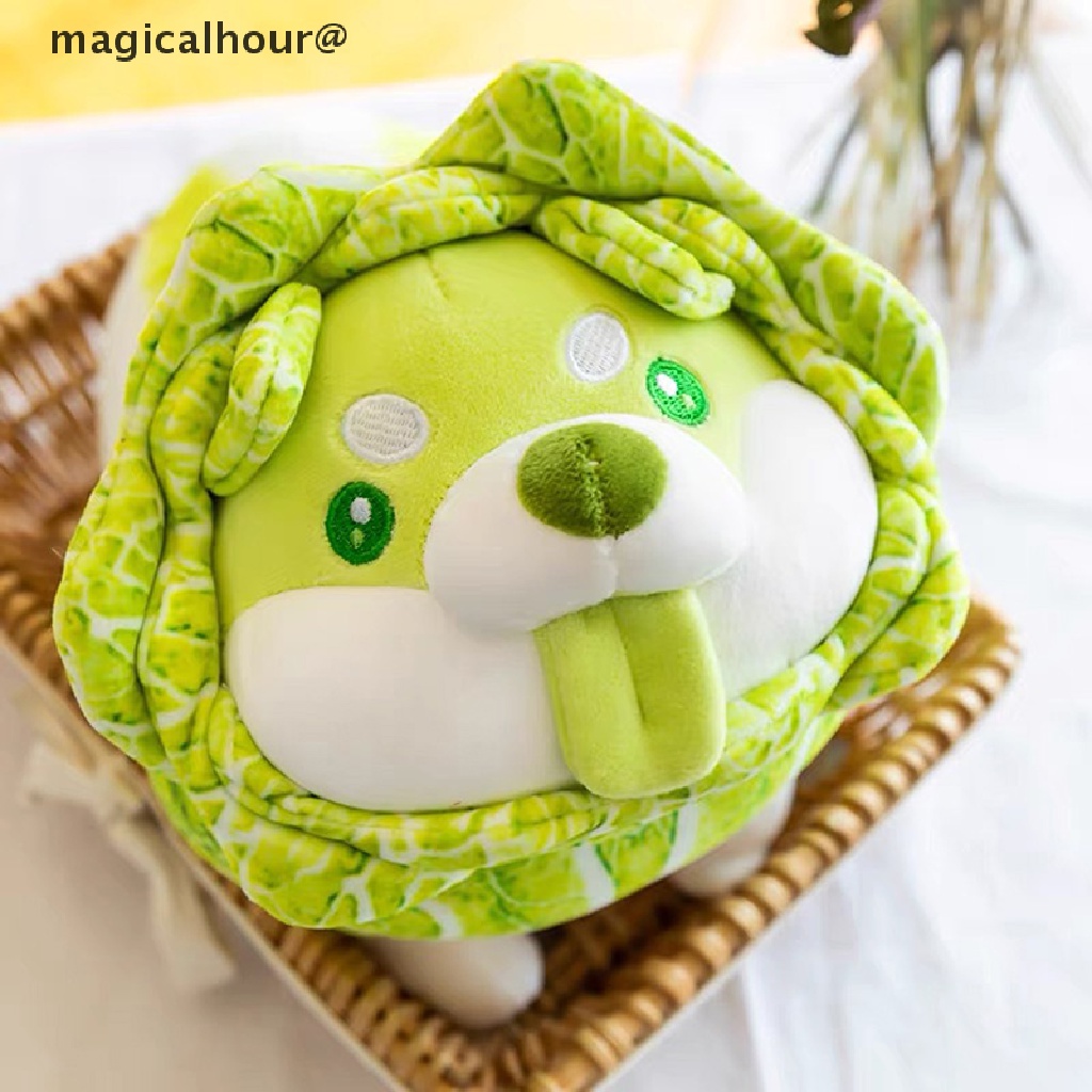 magicalhour Cabbage Shiba Inu Dog Cute Vegetable Fairy Anime Plush Toy ...