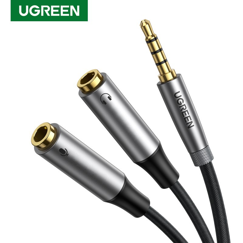 Ugreen Audio Splitter for 3.5 trs to trrs Mic headphone AUX Headset ...
