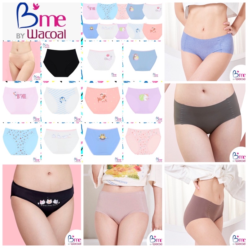 B’me by Wacoal บีมี วาโก้ กางเกงชั้นใน ไร้ขอบ , BIKINI บิกินี่ , HALF | Shopee Thailand