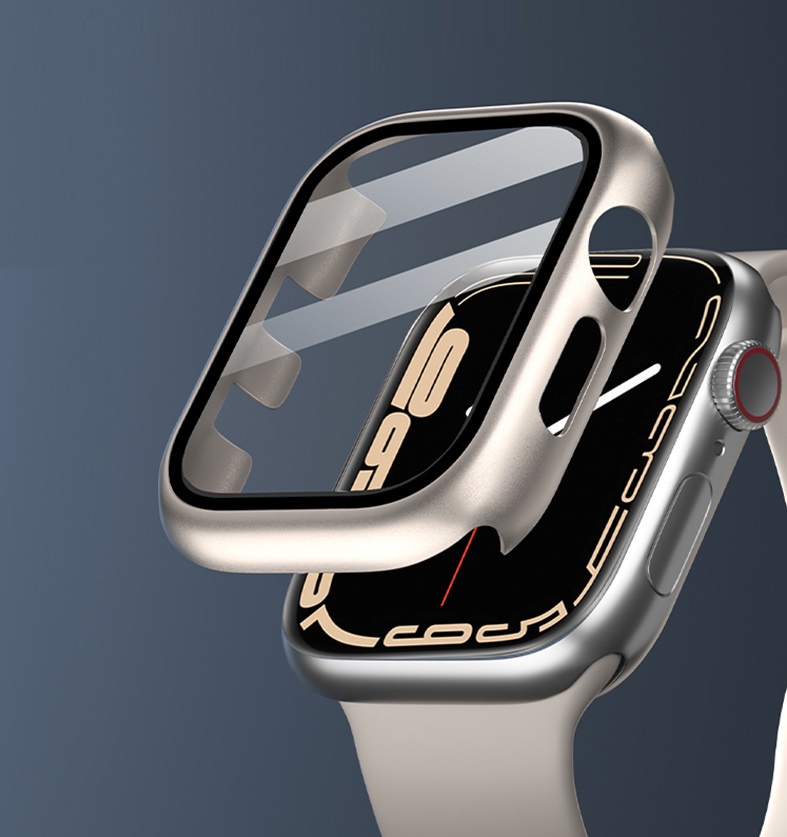 Starlight Case Compatible For I Watch Case Full Covered Tempered Glass ...