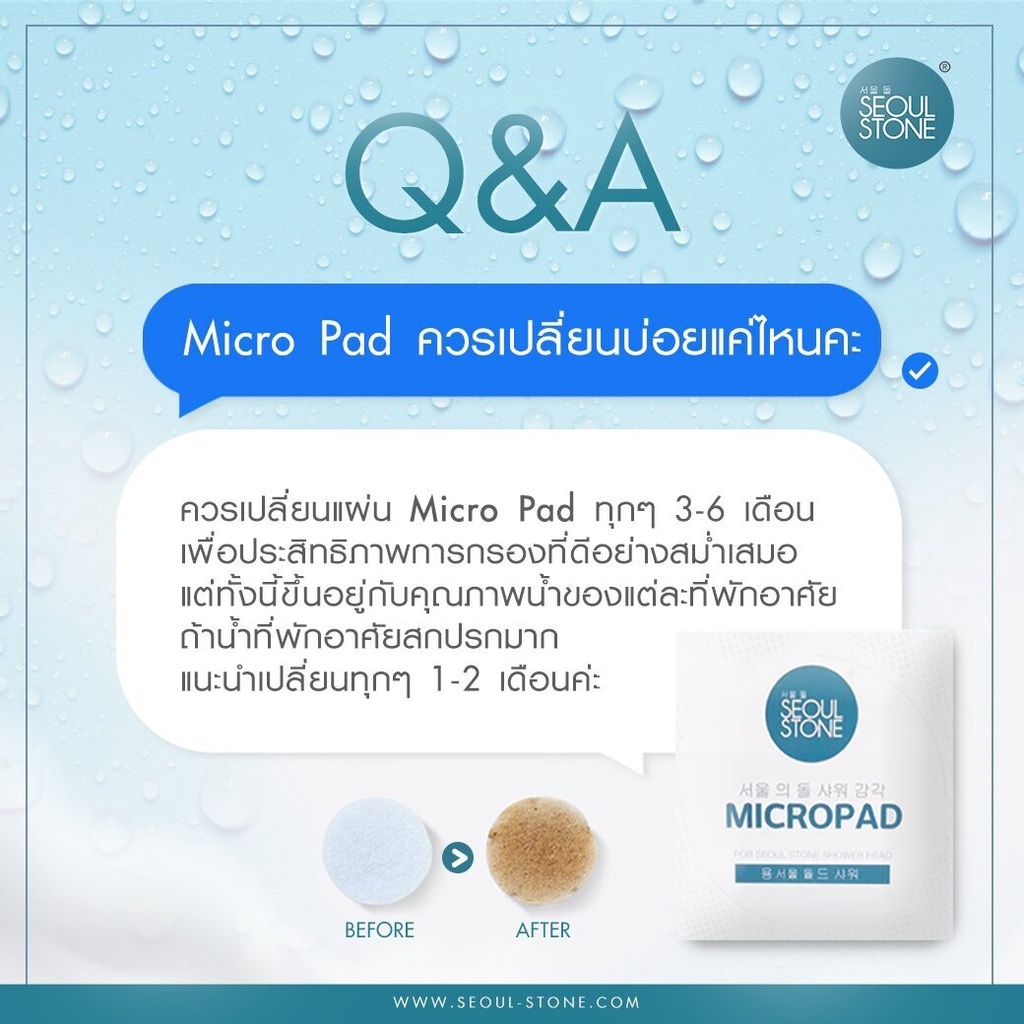 แผ่นกรองฝักบัวเกาหลี Micro Pad แพ็ค 4 ชิ้น 690.- (จากปกติ 1,000 ...